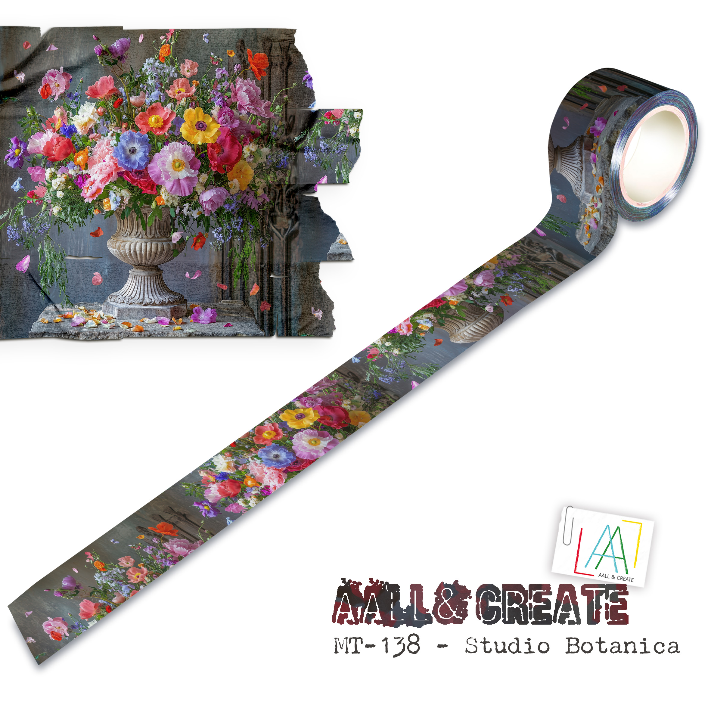 AALL & Create Washi Tape - #138 Studio Botanica (Layer-It-Up!) - AJK ...